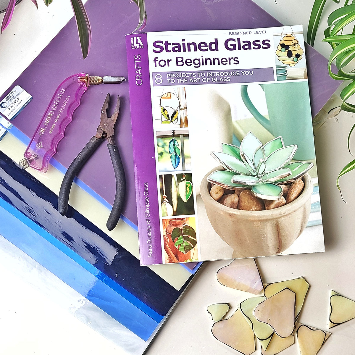 My BOOK! Stained Glass for Beginners / Learn Stained Glass – Glimpse Glass